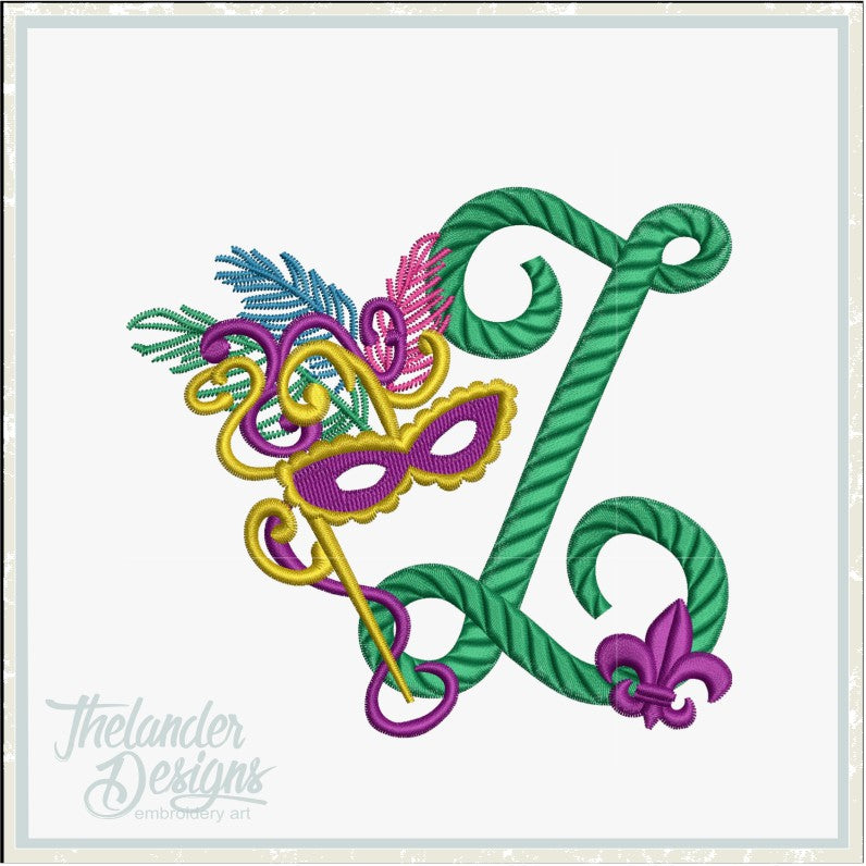 Z Masquerade Letter T1916 – Thelander Designs